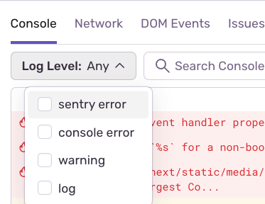 There is no way to disable or to filter the console logs based on level · Issue #7138 ...