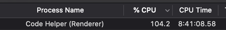 Code Helper (renderer) uses 100% cpu forever · Issue #92 · microsoft/pylance-release · GitHub