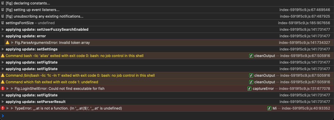 fig autocomplete suddenly not working · Issue #2522 · withfig/fig · GitHub