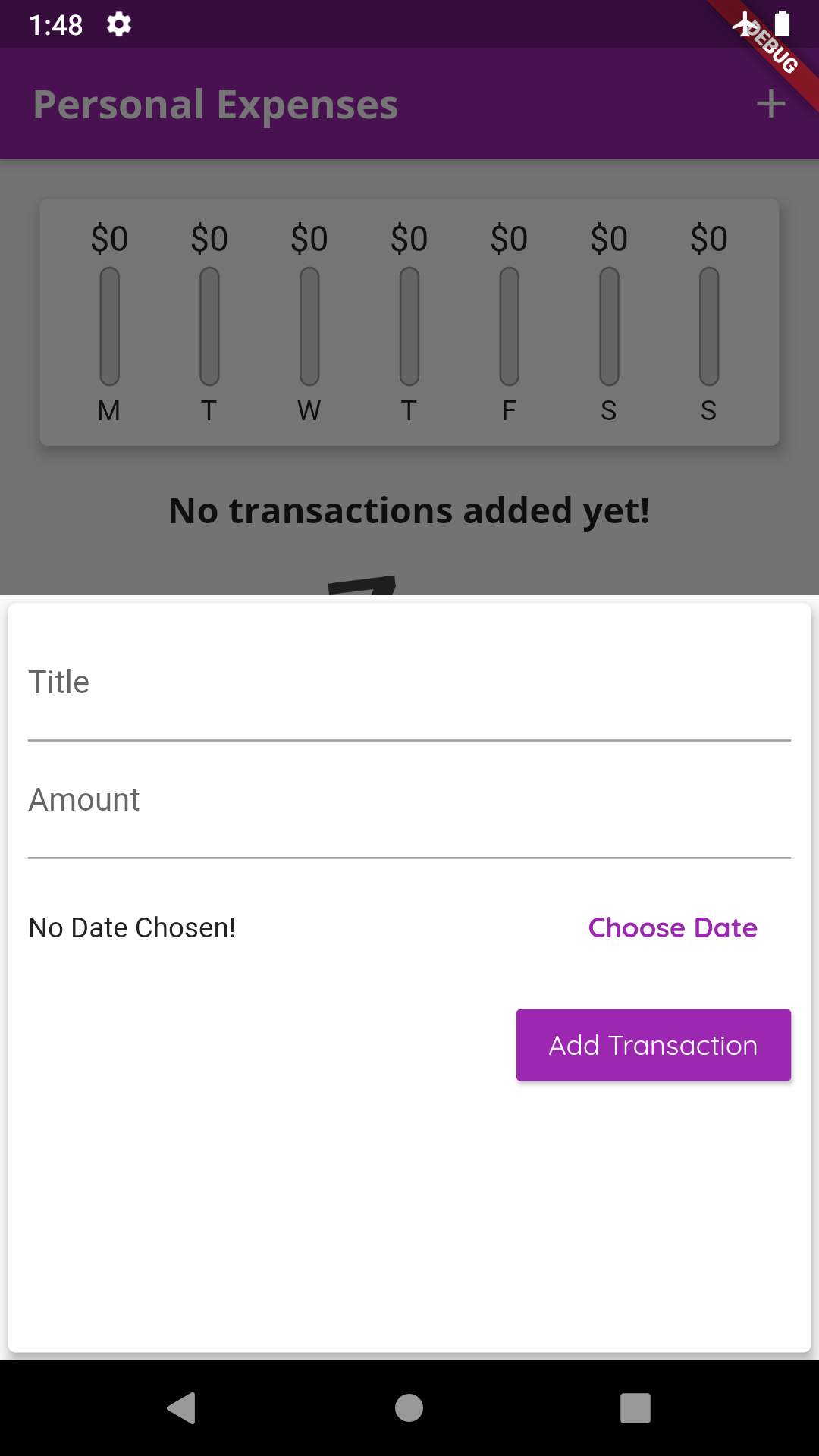GitHub - sudasoguz/Personal-Expenses-App: Personal expenses app with ...