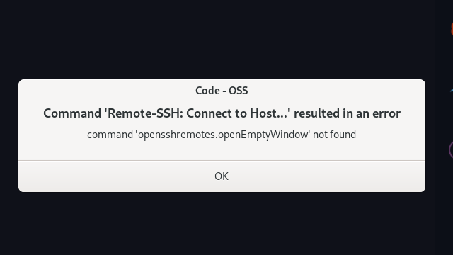 Opensshremotesopenemptywindow Not Found · Issue 8394 · Microsoftvscode Remote Release · Github 
