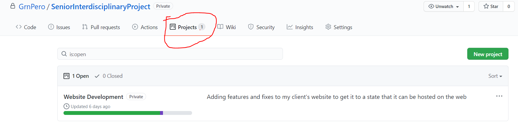 Feature Request: Having the projects tab in the Repo · community ...