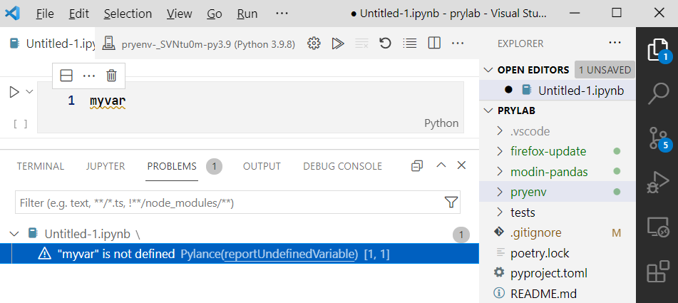 "python.analysis.diagnosticMode": "openFilesOnly" ignored for Jupyter Notebook · Issue #8254 ...