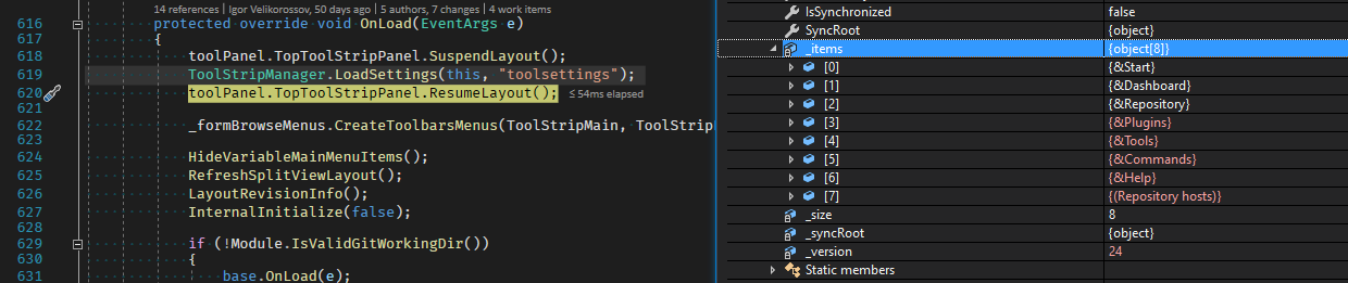 Main menu items permuted randomly · Issue #8636 · gitextensions/gitextensions · GitHub