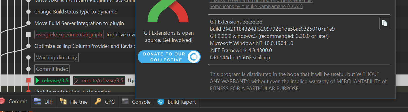 "Build Report" icon appearance is broken at 150% scaling · Issue #8922 · gitextensions ...