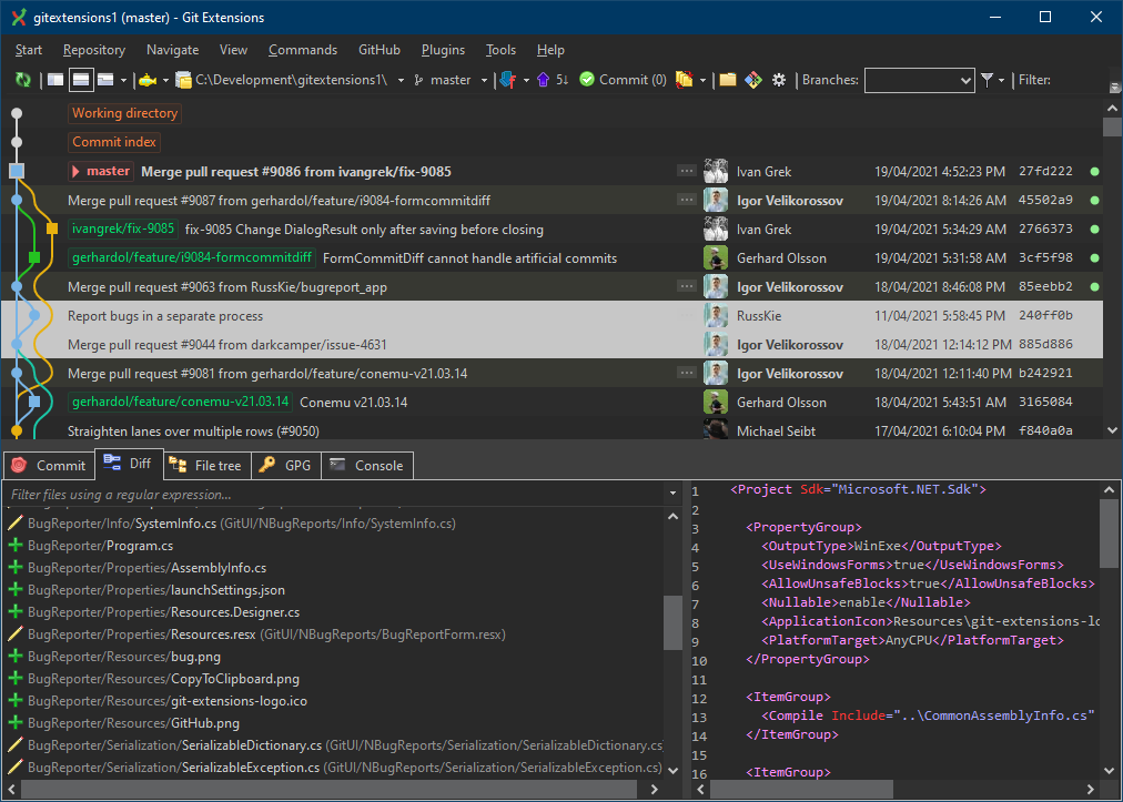 Weird diff behaviour · gitextensions gitextensions · Discussion #9096 · GitHub