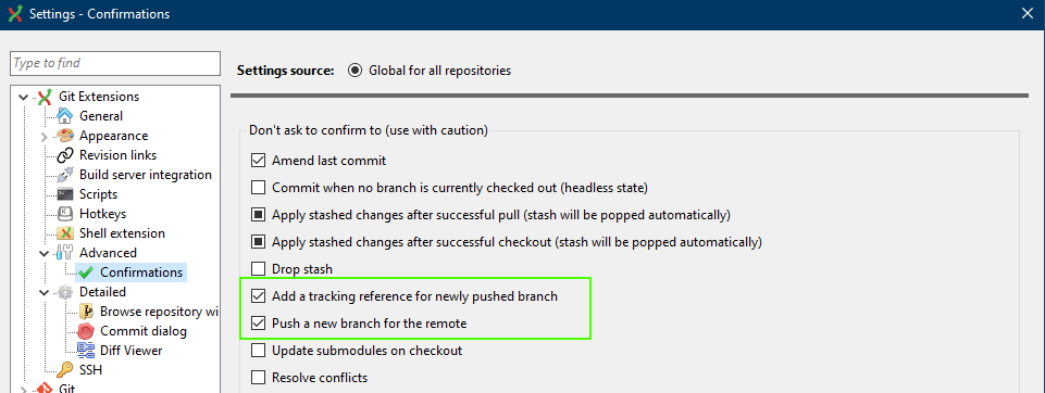 Allow user to set default remote · Issue #9512 · gitextensions/gitextensions · GitHub
