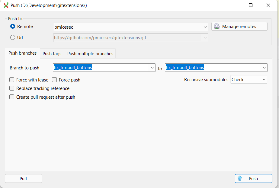 Push form: advanced options UI broken · Issue #9402 · gitextensions/gitextensions · GitHub