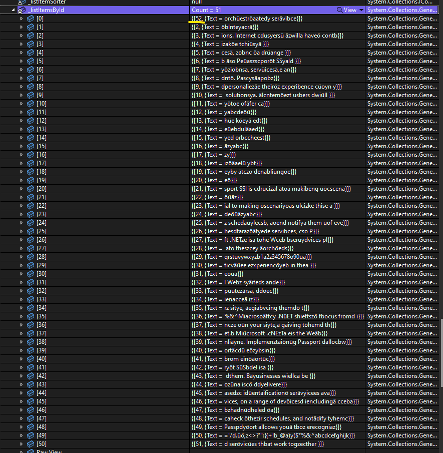 Uncaught exception or assertion failure: System.Collections.Generic.KeyNotFoundException for ...