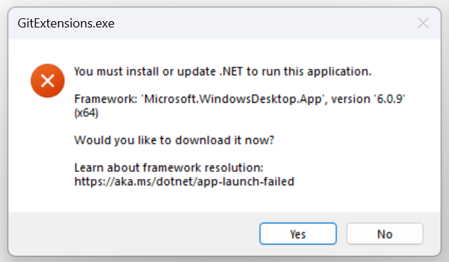 I can't start Git Extensions even after installing the .NET 6.0.10 Runtime · Issue #10337 ...