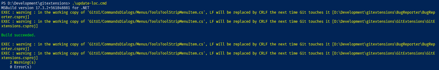 Update build scripts by RussKie · Pull Request #10618 · gitextensions/gitextensions · GitHub