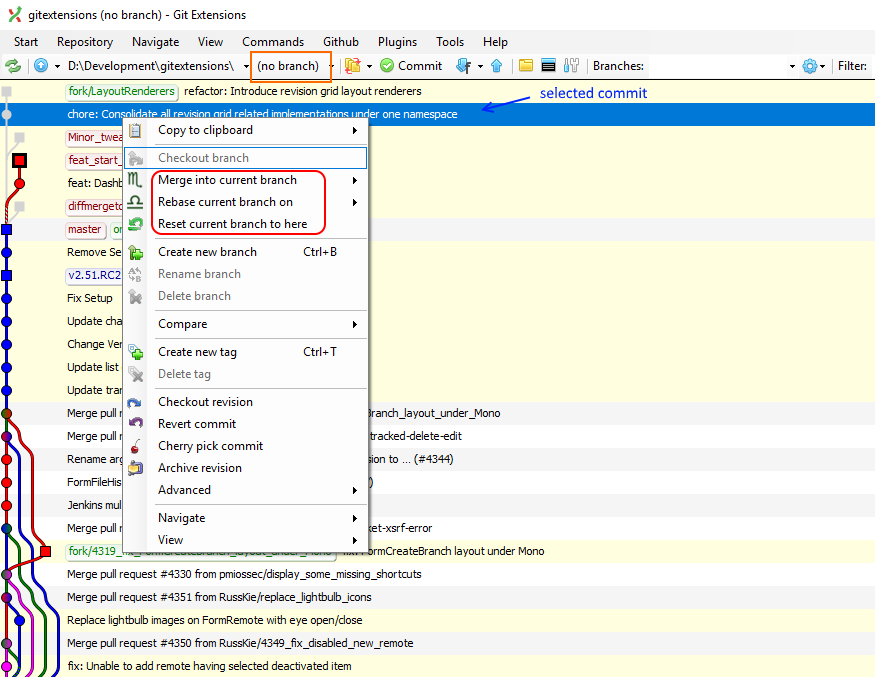 Rename Current Branch To Checked Out Branch · Issue 4371 · Gitextensionsgitextensions · Github