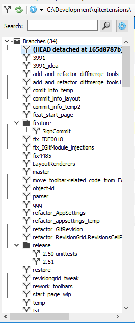 LeftPanel Branch tree view outstanding issues · Issue #4814 · gitextensions/gitextensions · GitHub
