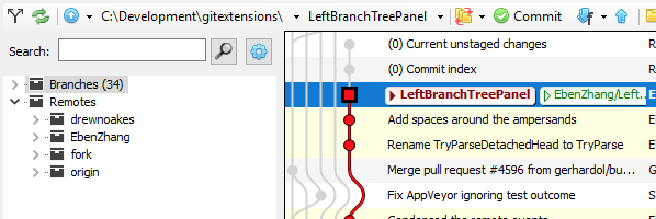 LeftPanel Branch tree view outstanding issues · Issue #4814 · gitextensions/gitextensions · GitHub