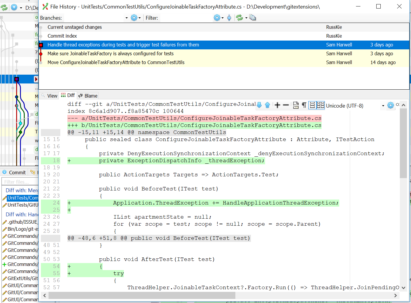 File history/blame is blank for all files · Issue #4793 · gitextensions/gitextensions · GitHub