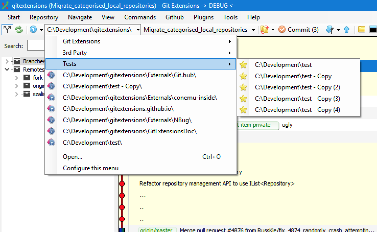 [Discussion] Display categorised repository history · Issue #4878 ...