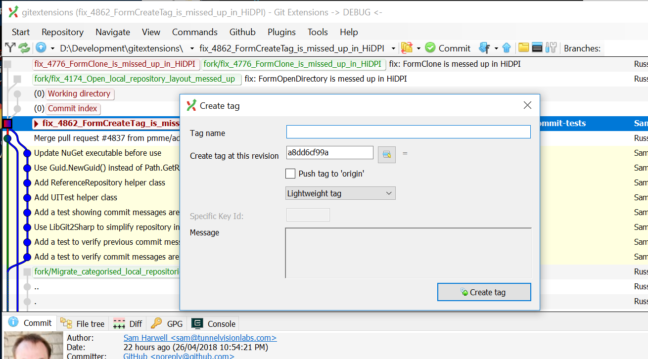 Commitpickersmallcontrol Broken Under High Dpi · Issue 4862 · Gitextensions Gitextensions · Github