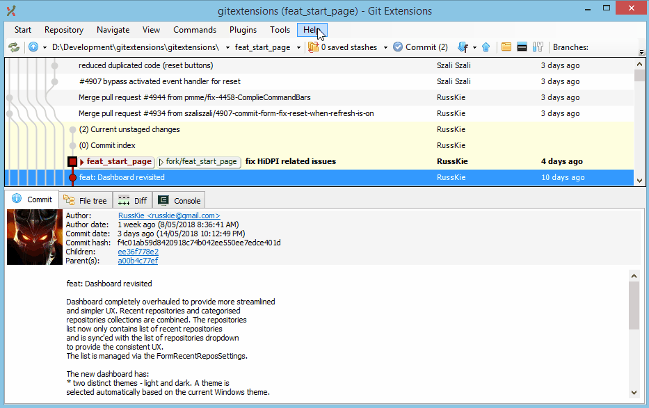 Crash when you click on the Commit tab · Issue #4956 · gitextensions/gitextensions · GitHub