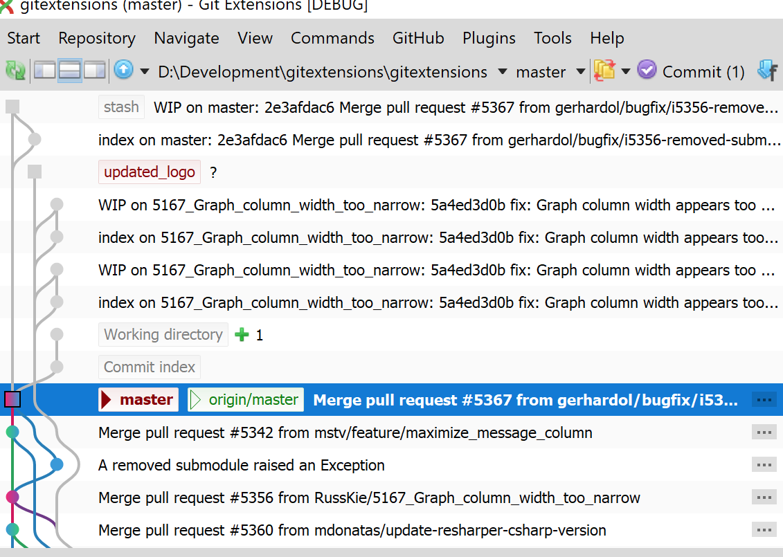 Stash parent graph node "untracked files" is hidden · Issue #4979 · gitextensions/gitextensions ...