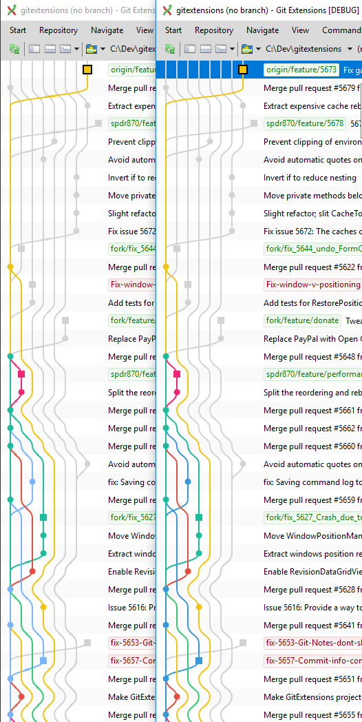 Revision graph distorted · Issue #5673 · gitextensions/gitextensions · GitHub