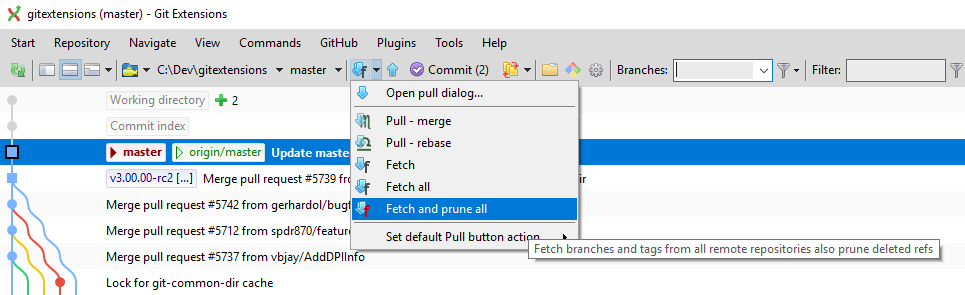Delete remote branch's local descriptor · Issue #4356 · gitextensions/gitextensions · GitHub