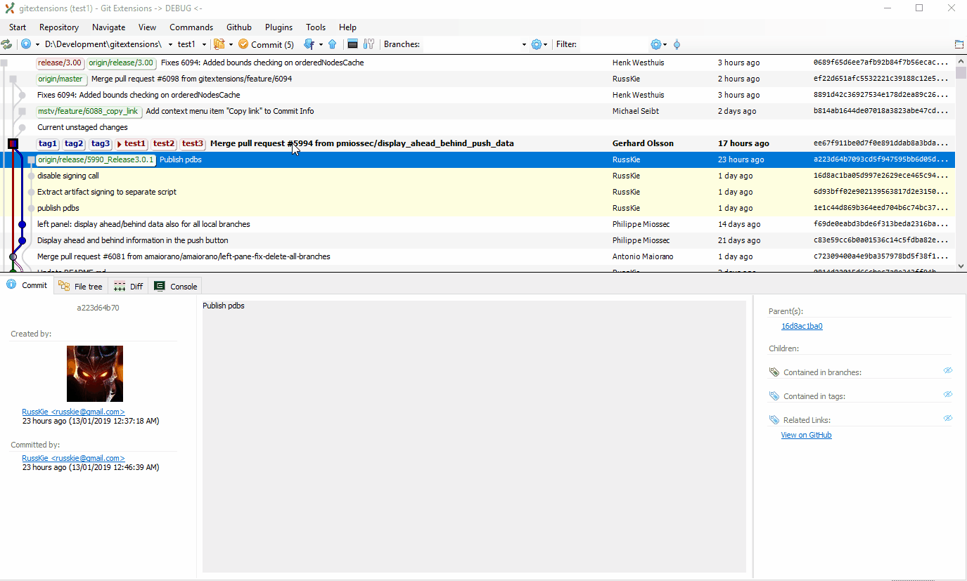 Redesign CommitInfo control · Issue #6099 · gitextensions/gitextensions · GitHub
