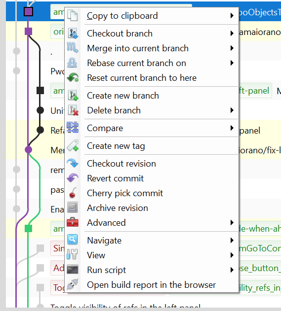 Left panel - Align local and remote branches context menu · Issue #6179 · gitextensions ...