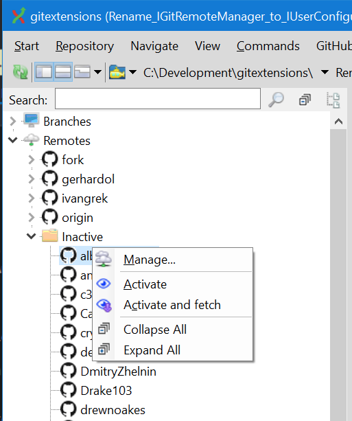 Remotes Re Activate · Issue 6410 · Gitextensionsgitextensions · Github 