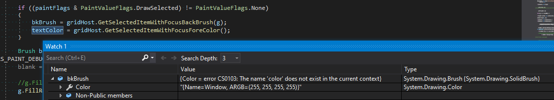 The name 'fontFamily' and 'fontSize' do not exist in the current ...