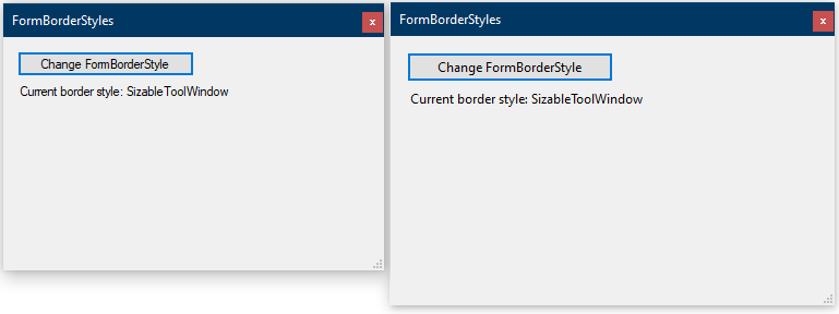 Form.FormBorderStyle == SizeableToolWindow not working. · Issue #1338 · dotnet/winforms · GitHub