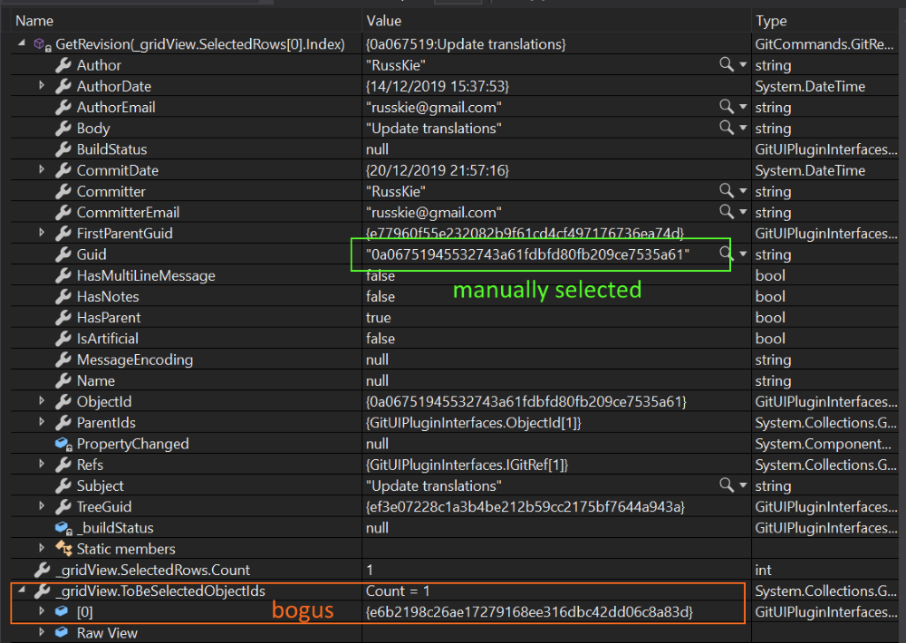 Refreshing is changing selected commit · Issue #6057 · gitextensions/gitextensions · GitHub