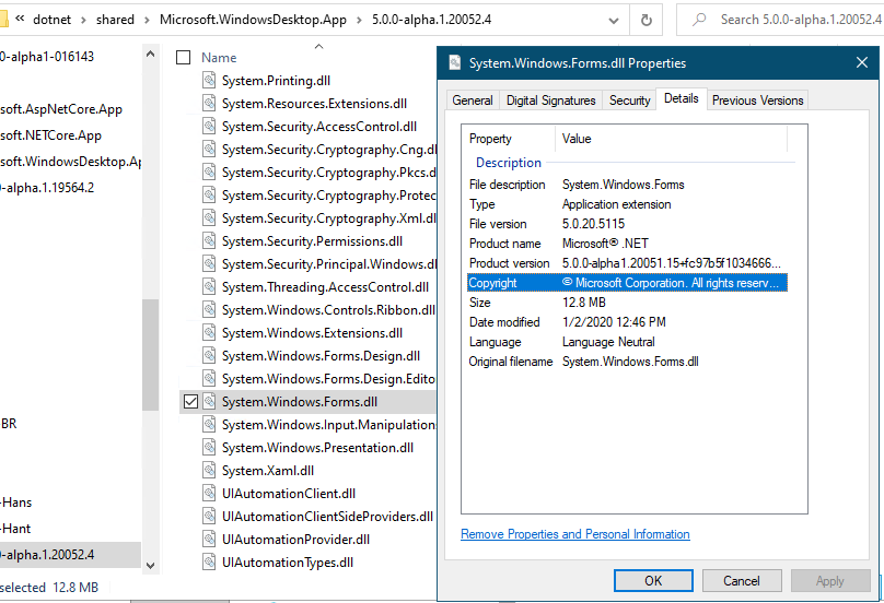 The winforms .NET Core app build error after installed .NET Core 5.0 SDK · Issue #2613 · dotnet ...