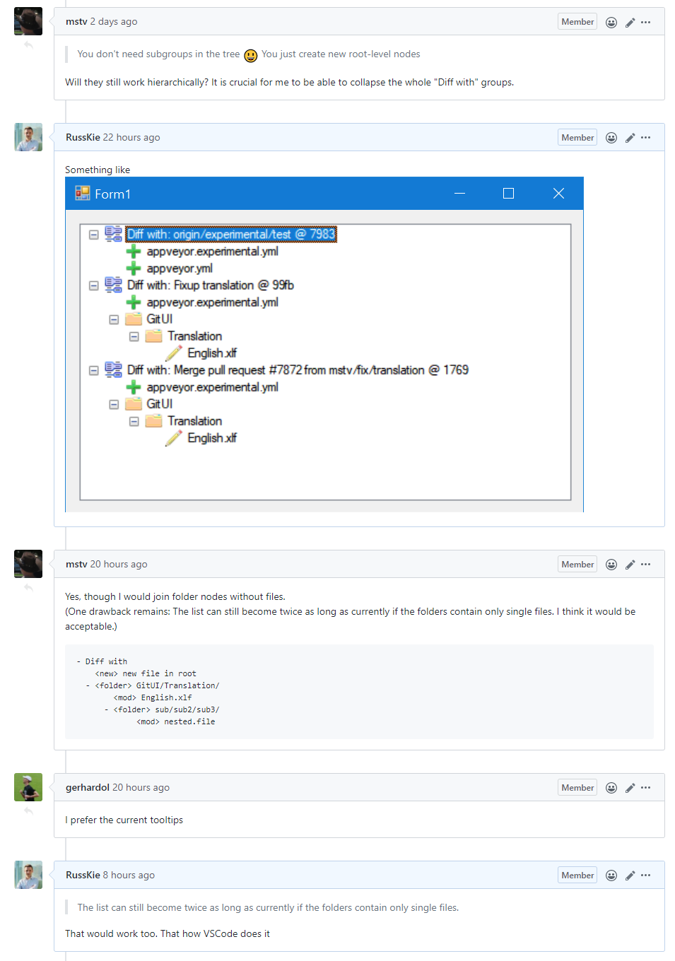 Diff: optionally show file list as tree · Issue #1326 · gitextensions/gitextensions · GitHub