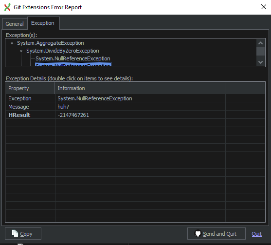 Bug report must correctly handle `System.AggregateException` · Issue #7902 · gitextensions ...