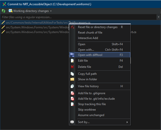 FormCommit context menu order changed · Issue #8106 · gitextensions/gitextensions · GitHub