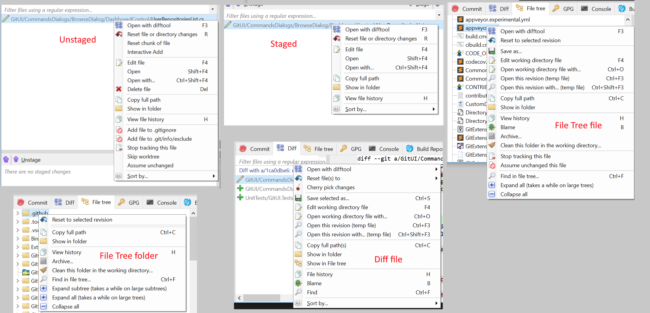 FormCommit context menu order changed · Issue #8106 · gitextensions/gitextensions · GitHub