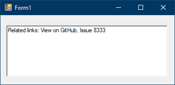 RichTextBox no longer renders links · Issue #3632 · dotnet/winforms ...