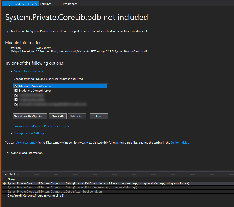 Poor Debug Assert Experience In Vs · Issue 40793 · Dotnet Runtime · Github