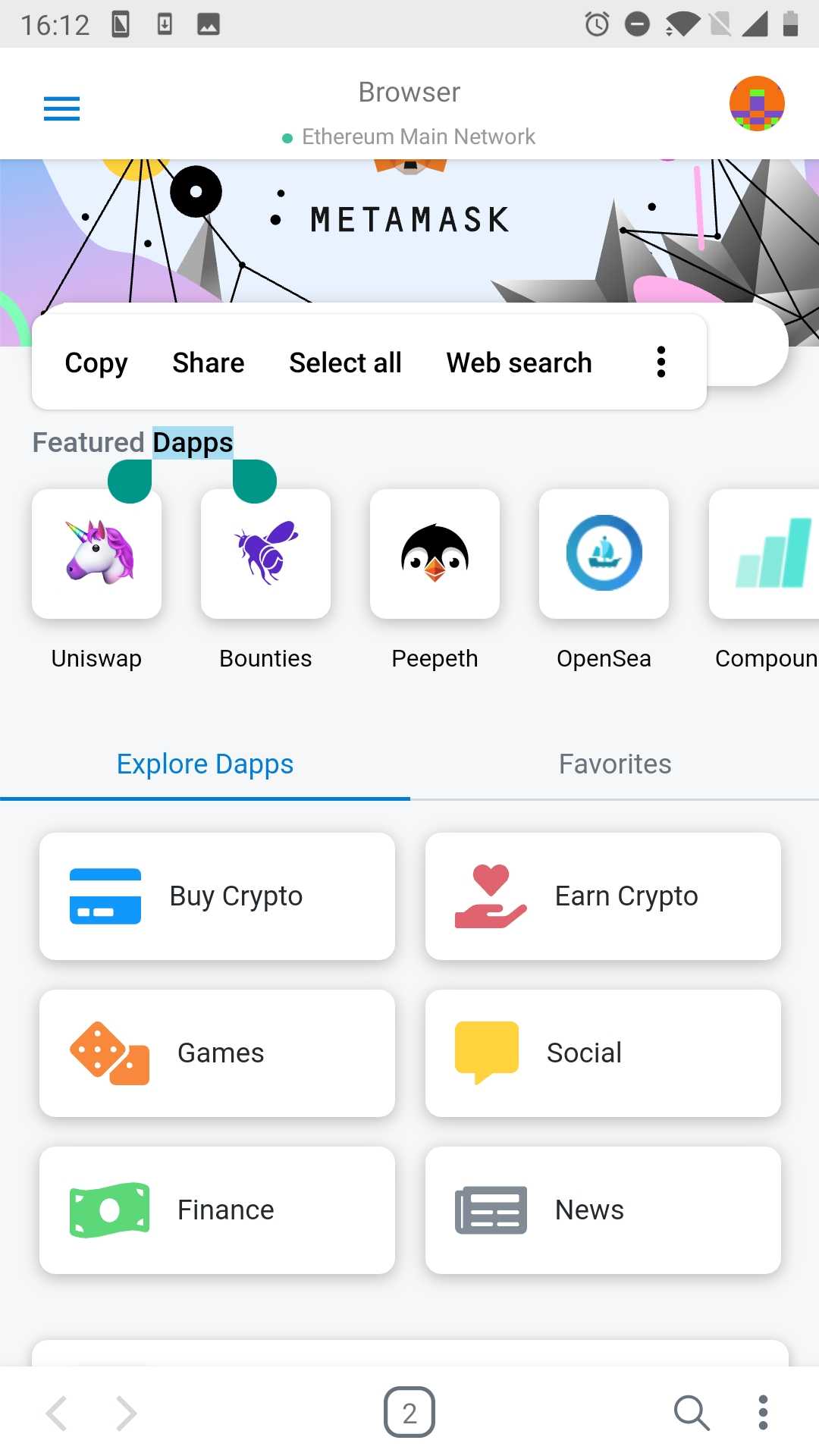 UI bug: textual elements get selected · Issue #796 · MetaMask/metamask-mobile · GitHub