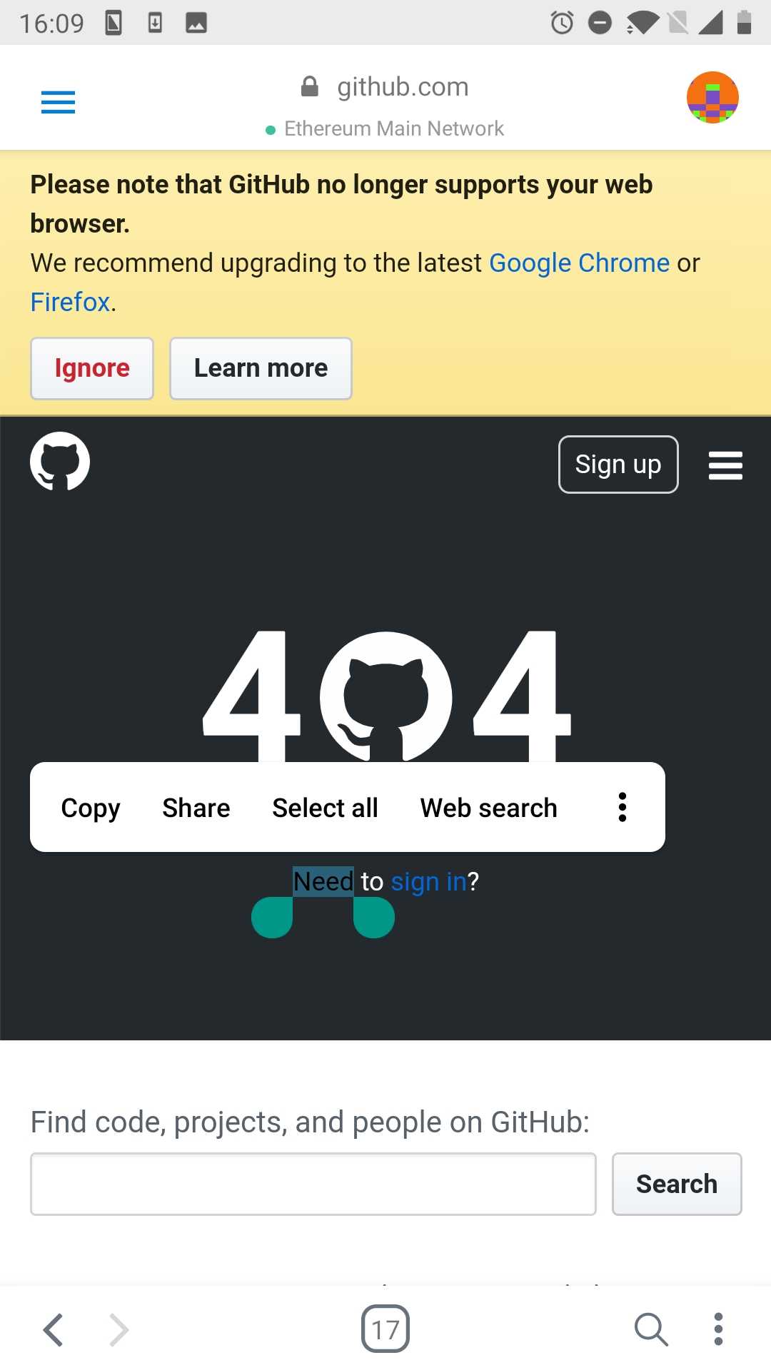 UI bug: textual elements get selected · Issue #796 · MetaMask/metamask-mobile · GitHub