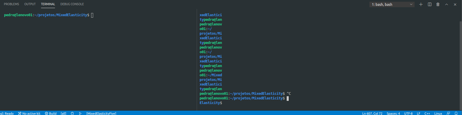Split Terminal Weird Linebreak · Issue 107700 · Microsoft Vscode · Github
