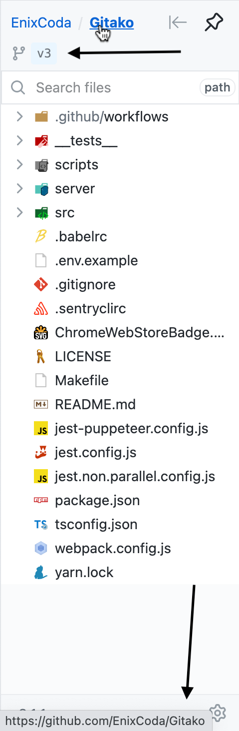 Repository Link Should Include Current Branch · Issue 158 · Enixcoda Gitako · Github