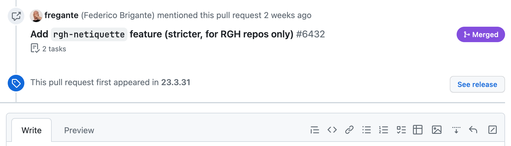 `closing-remarks` has wrong style · Issue #6482 · refined-github/refined-github · GitHub