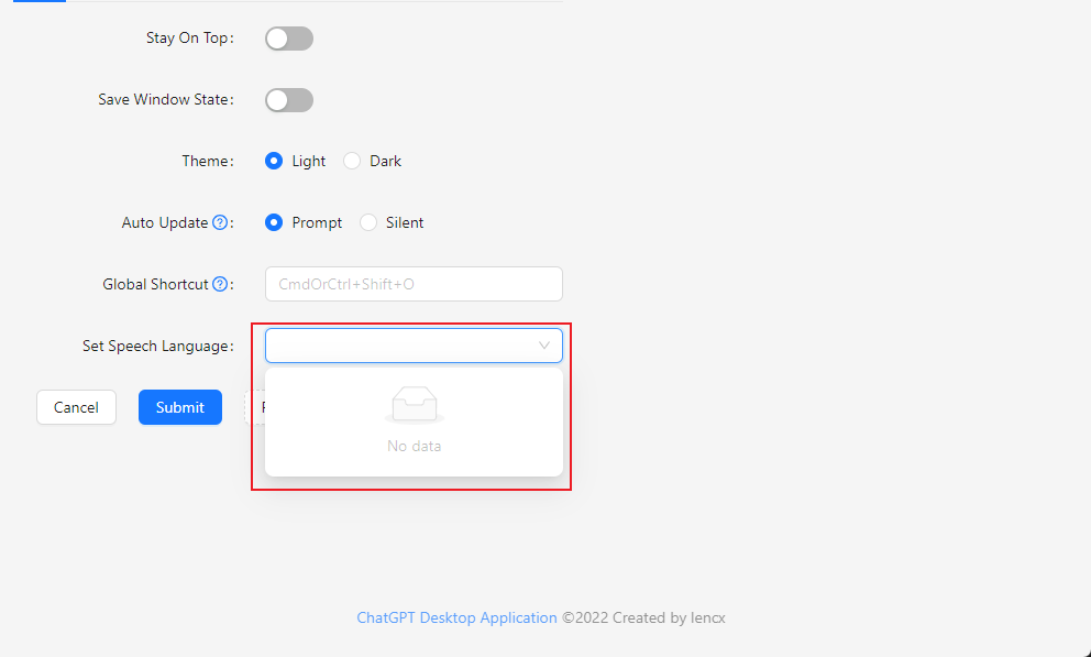[Bug]windows voices is empty · Issue #571 · lencx/ChatGPT · GitHub