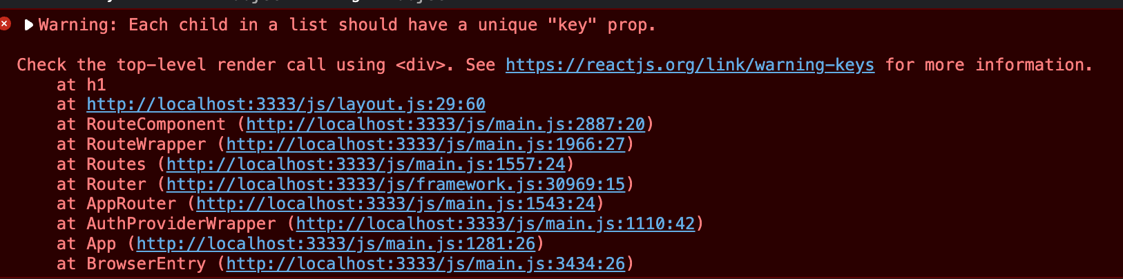 dev 环境下出现 unique key props 的 warning · Issue #293 · ice-lab/ice-next · GitHub