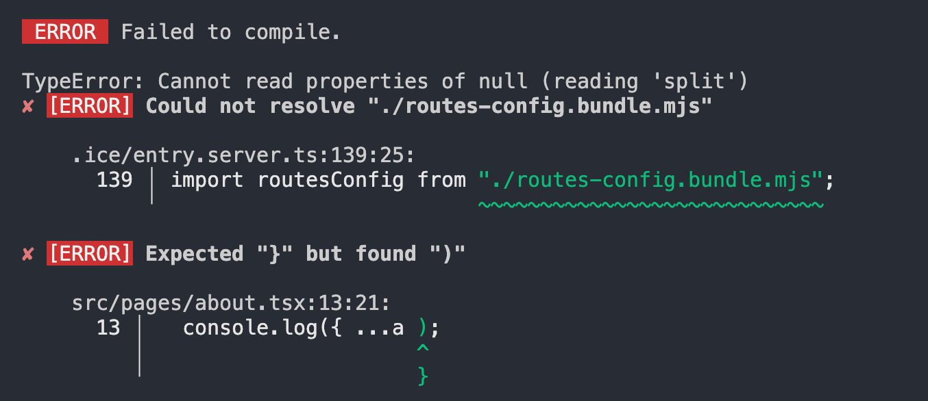 优化服务端日志 · Issue #571 · ice-lab/ice-next · GitHub