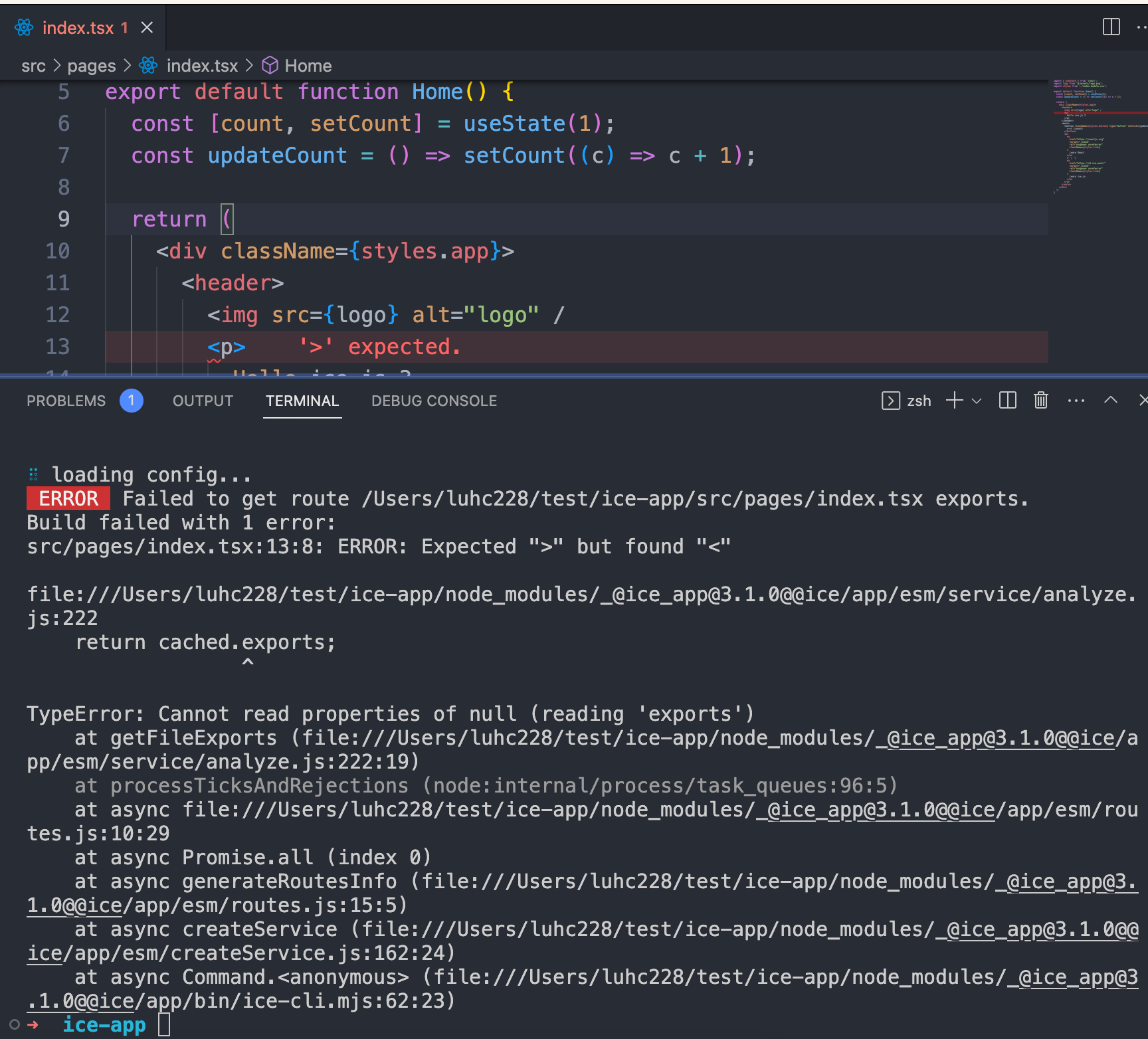 当有语法错误时，启动本地调试报错 · Issue 5884 · Alibabaice · Github 3147