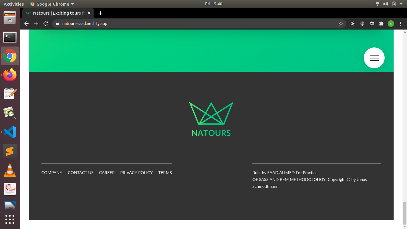 Github Darkside550 Natours A Landing Page For An Outdoor Travel Agency