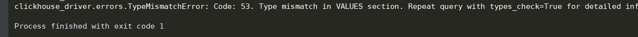 clickhouse_driver.errors.TypeMismatchError: Code: 53. Type mismatch in VALUES section · Issue ...