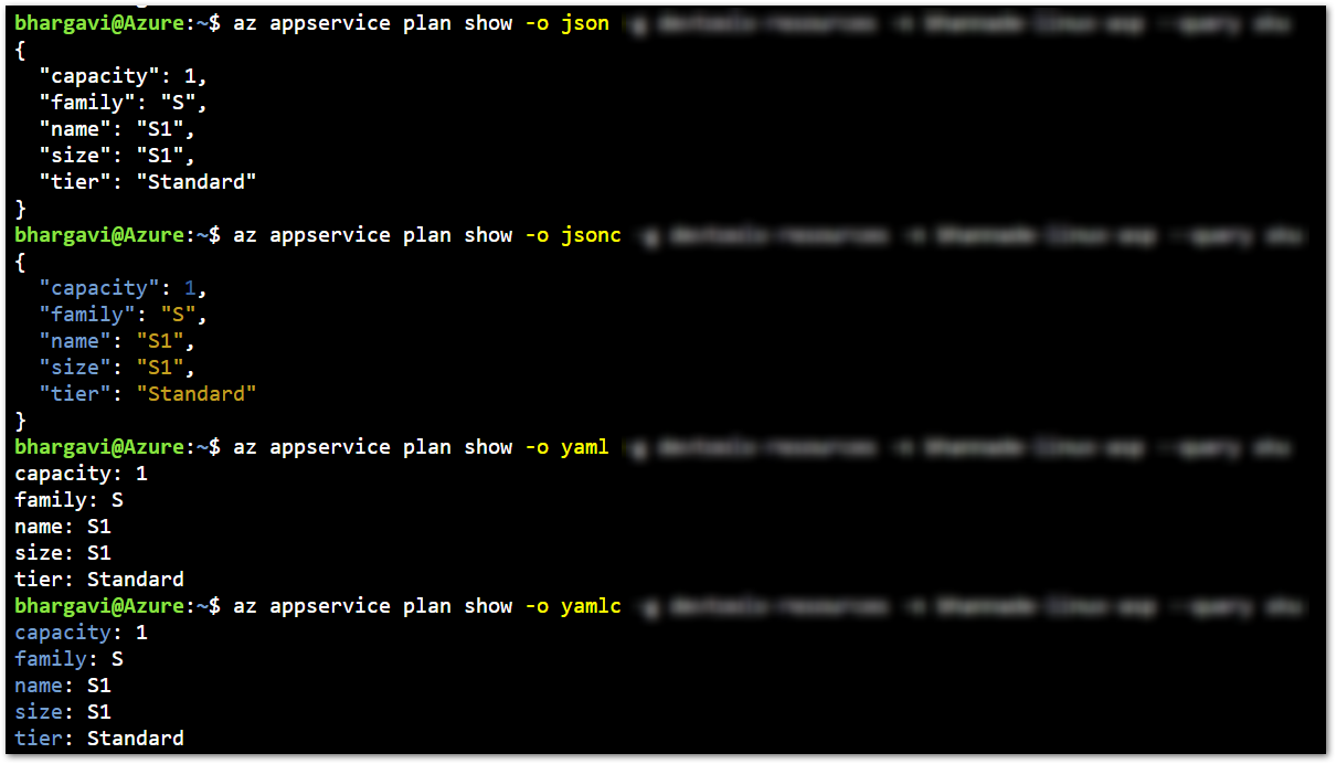 yamlc output format not documented · Issue #2820 · MicrosoftDocs/azure-docs-cli · GitHub